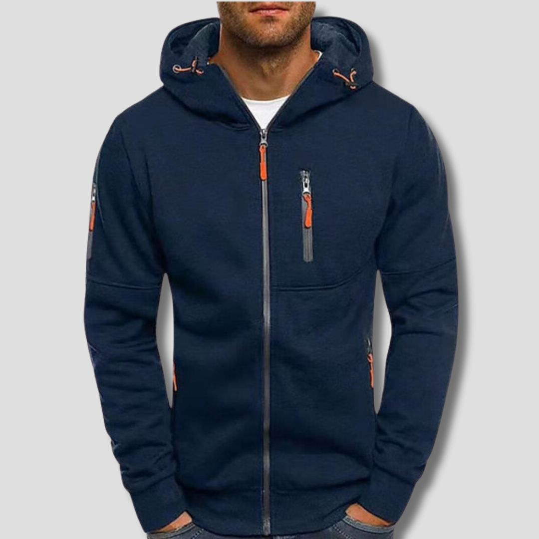 Adrien | Men's Warm Active Full Zippered Hoodie – Avery Stone Boutique